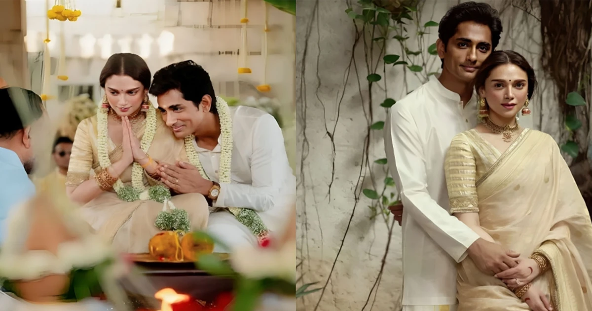 Aditi Rao Hydari and Siddharth Get Married in Intimate Ceremony, Share ...