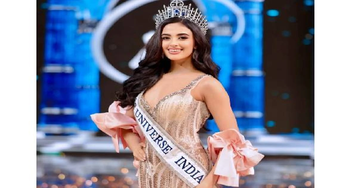 Rhea Singha from Gujarat Crowned Miss Universe India 2024, Receives Iconic ‘Taj Mahal Crown ...